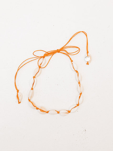 Orange Shell Necklace | Happy Sloth Co.
