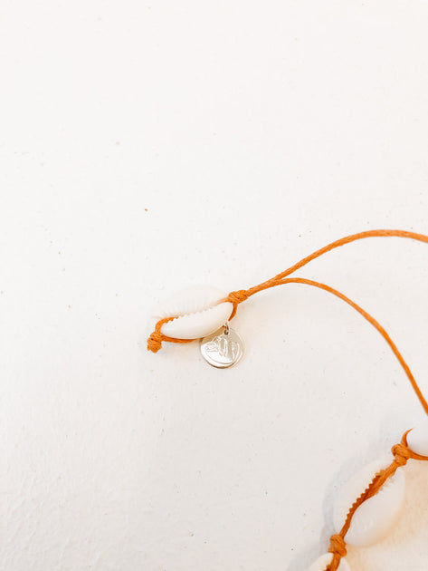 Orange Shell Necklace | Happy Sloth Co.